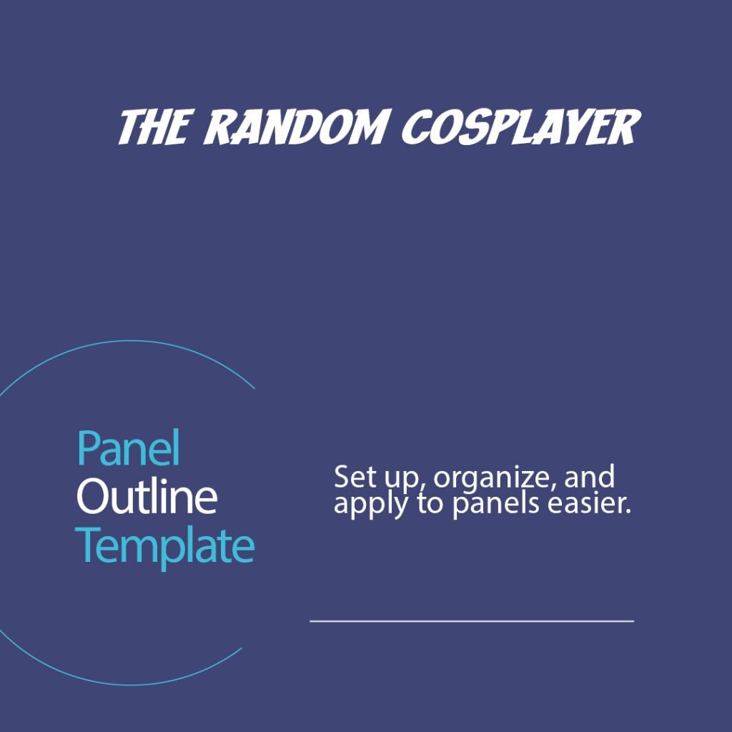 Panel Outline template - The Random Cosplayer